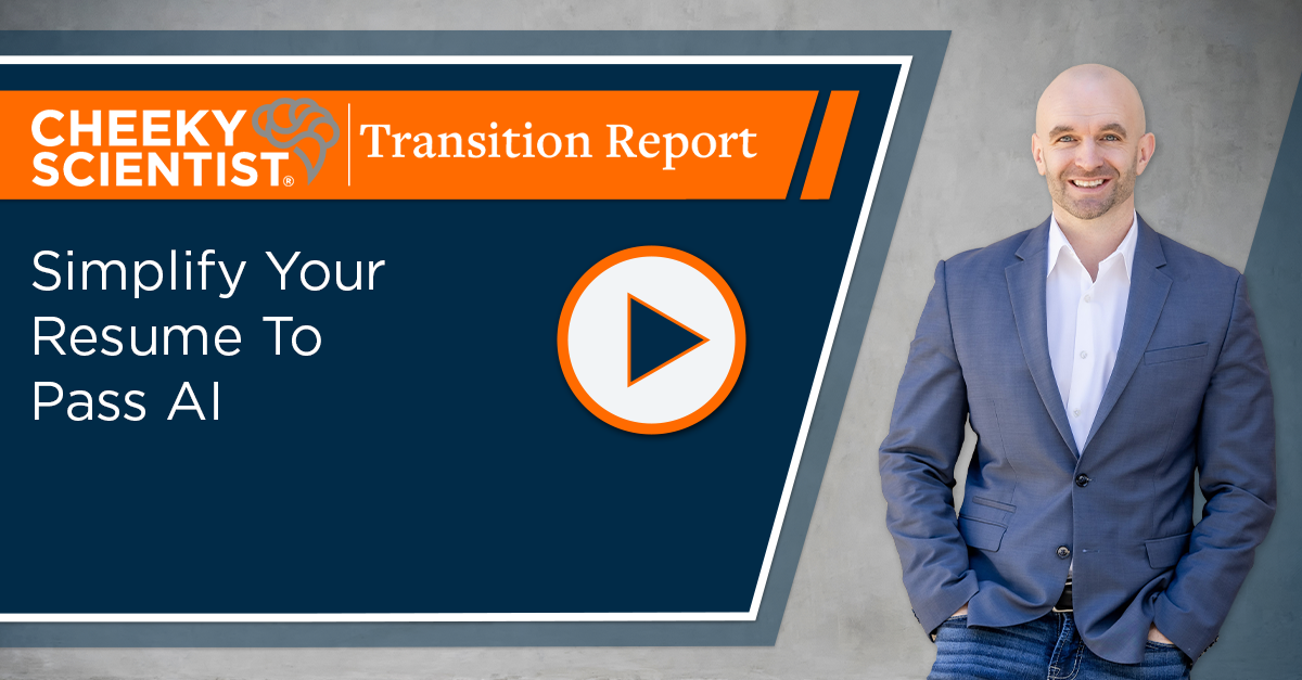 Simplify Your Resume To Pass AI - Cheeky Scientist