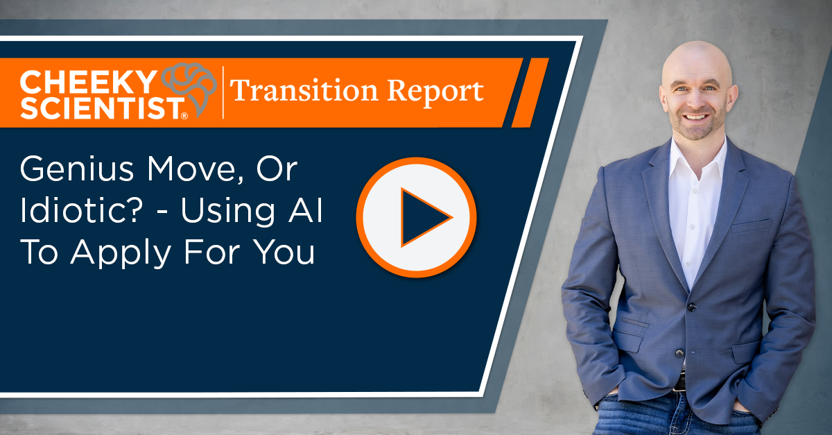 Genius Move, Or Idiotic? - Using AI To Apply For You - Cheeky Scientist