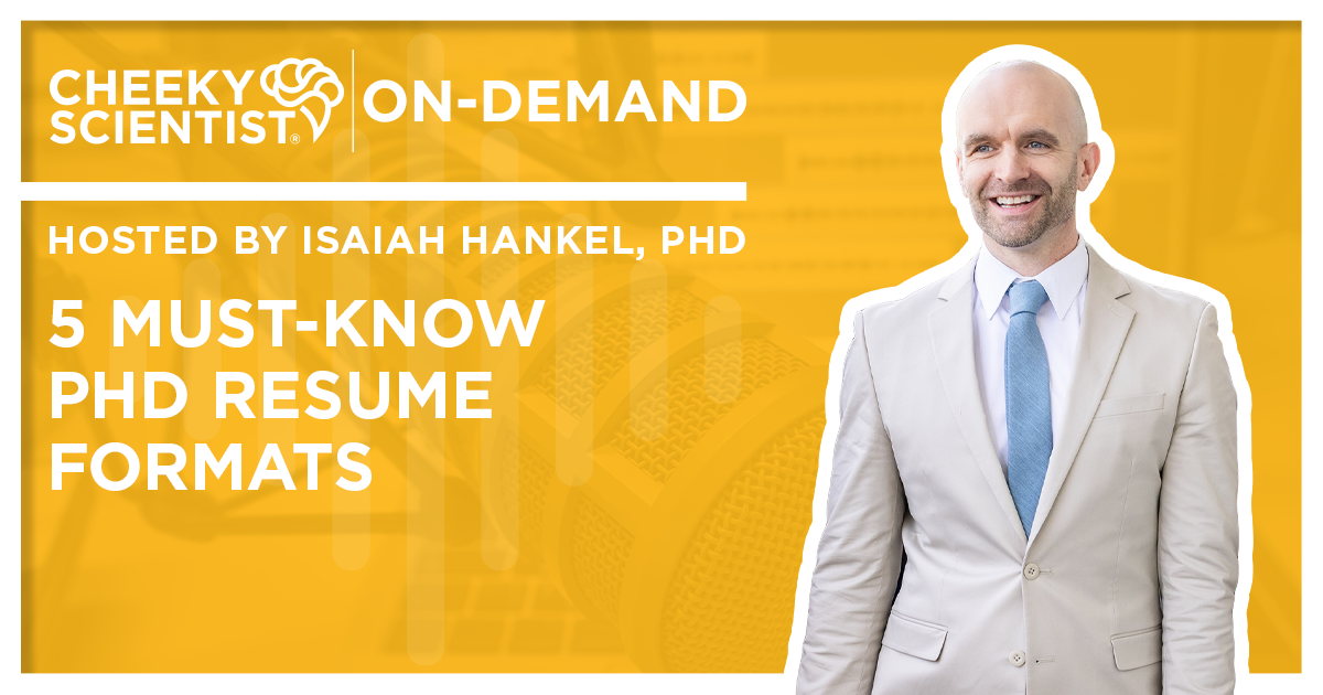 #763 5 Must-Know PhD Resume Formats